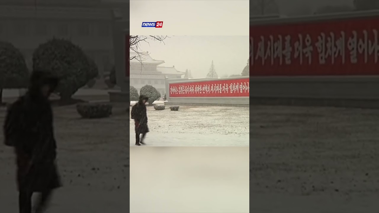 Zbardhet kryeqyteti i Koresë së Veriut. Rreshjet e para të dëborës për këtë sezon