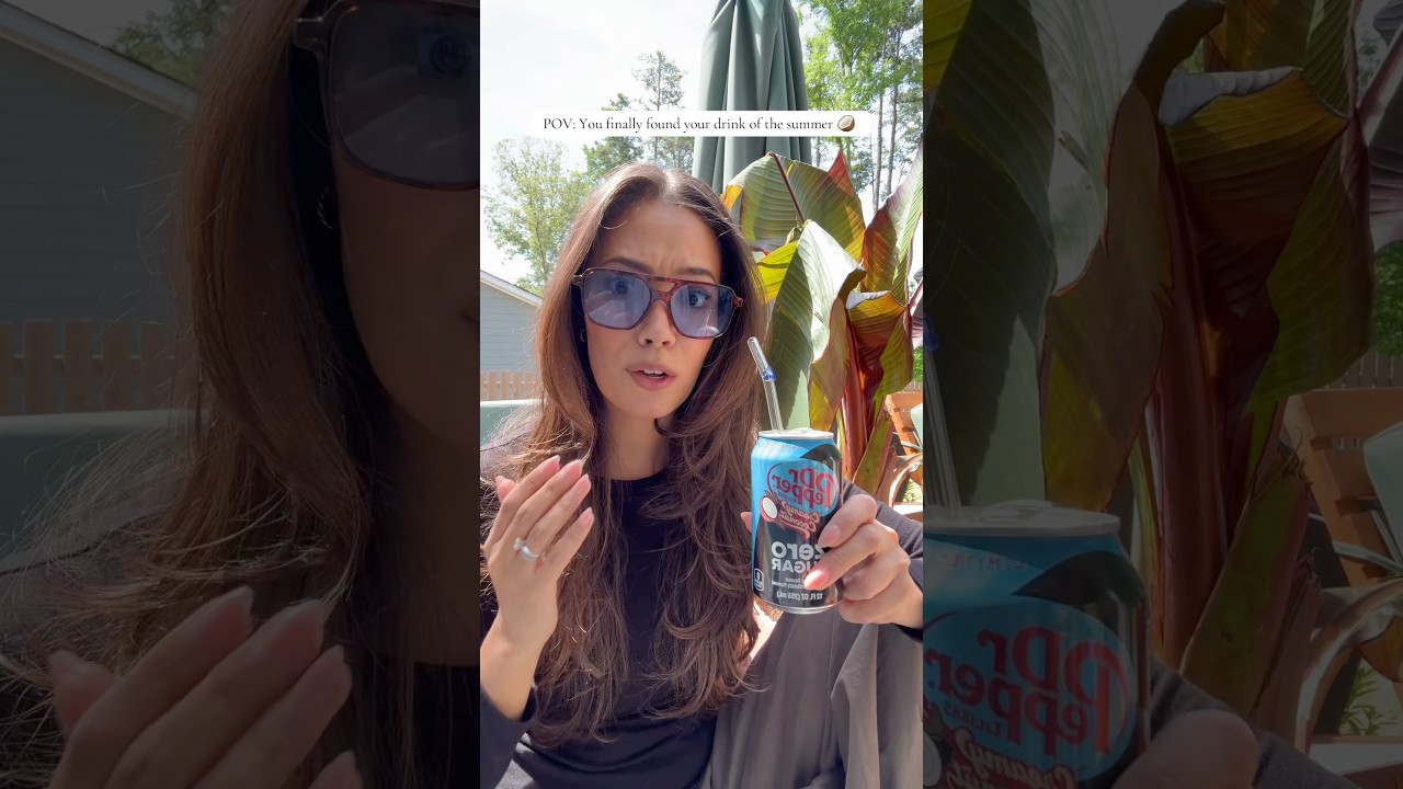 Not an ad, this is just the sound that went through my head on my first sip 😂🥥 #drpepper