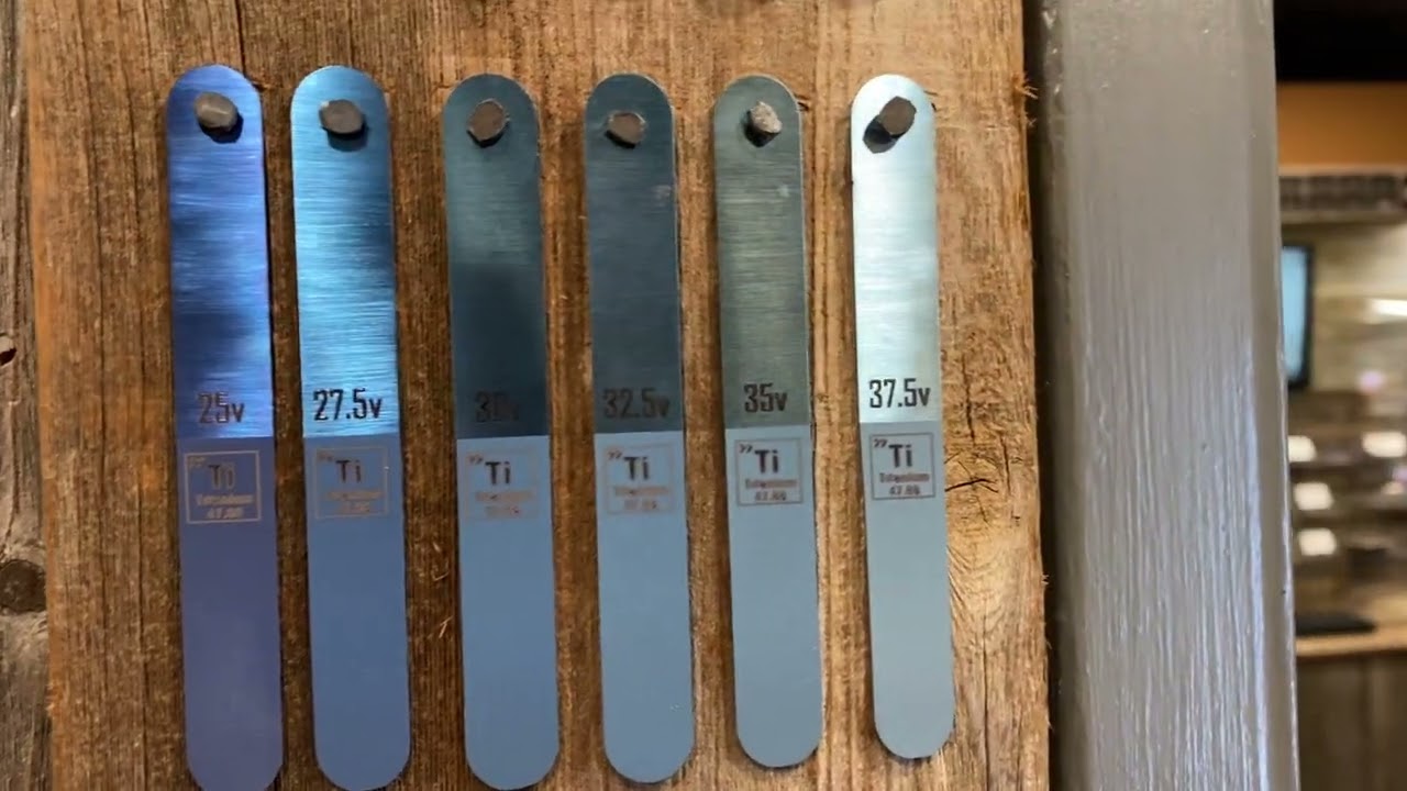 Titanium Anodization Part 1: Color Spectrum Chart