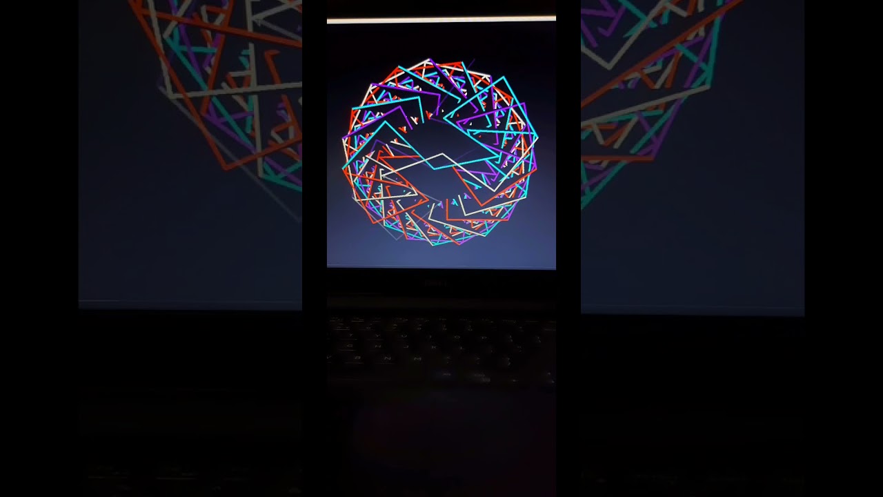 mind blowing animation using python turtle graphics#shorts #coding