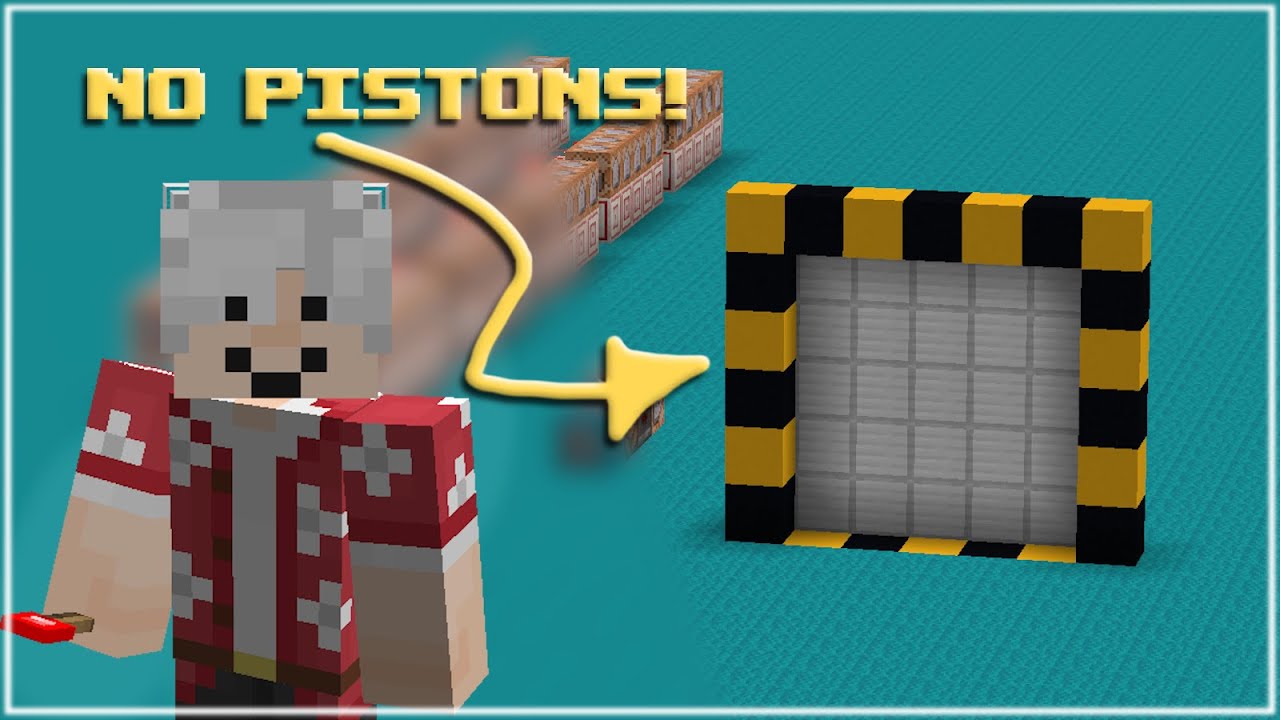 [EASY] ANIMATED COMMAND BLOCK DOOR TUTORIAL! | Minecraft: Redstone Tutorial
