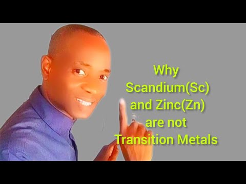 Why Scandium and Zinc are not Transition Elements