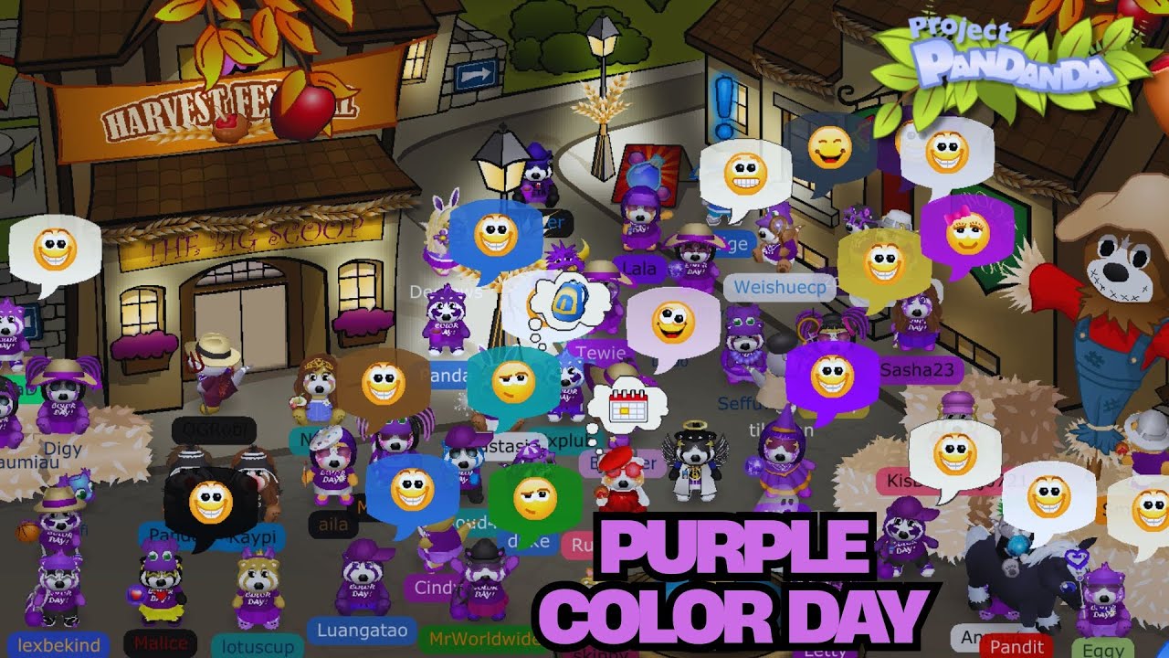 PURPLE COLOR DAY EVENT 💜  | Project Pandanda