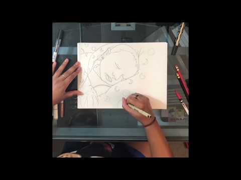 TIMELAPSE • SPEED DRAWING / SKETCH • “Luna” Name Meaning Illustrations