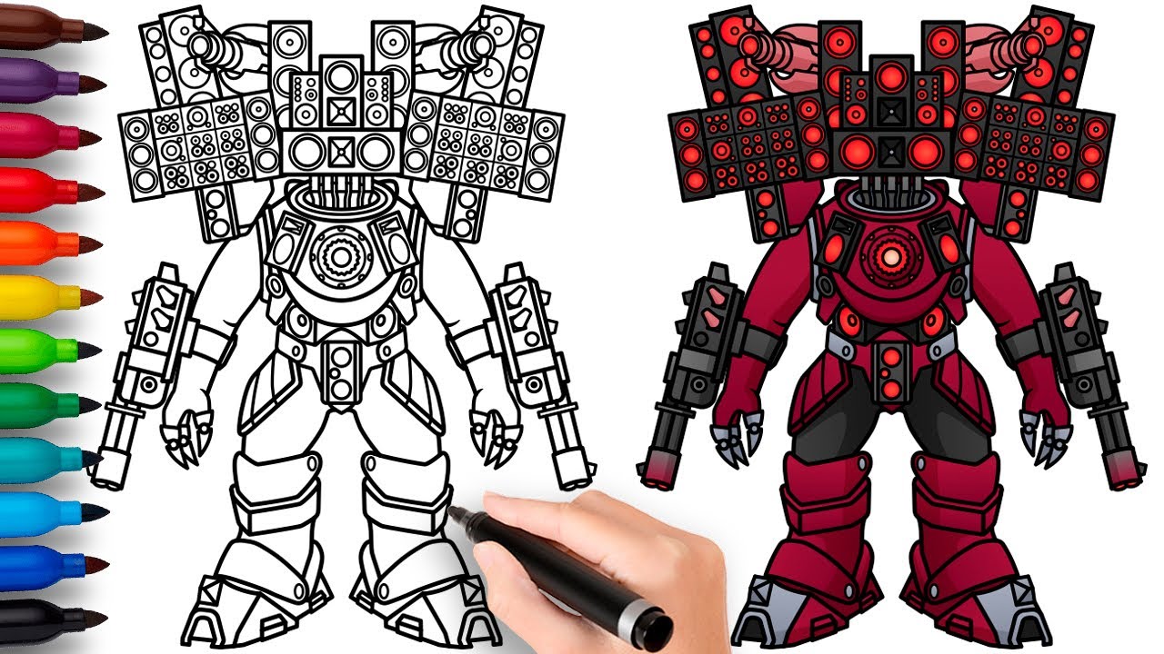 HOW TO DRAW NEW SUPER UPGRADED TITAN SPEAKERMAN | Skibidi Toilet Garry's Mod - Easy Drawing