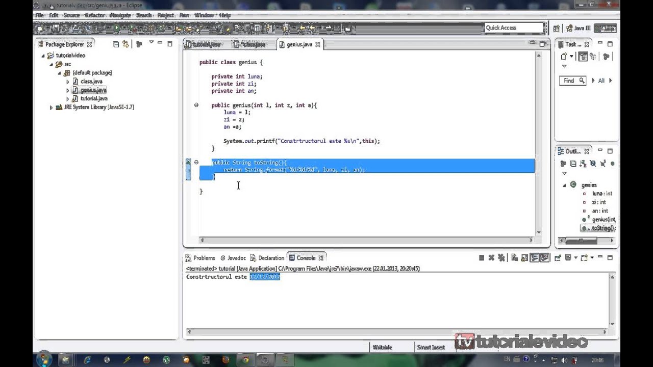 Tutoriale Video Java nr 41