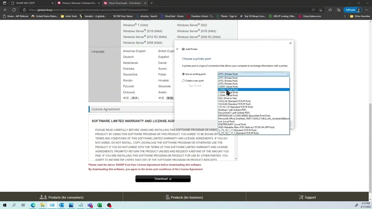 Installing a sharp Universal Driver - That Printer Guy