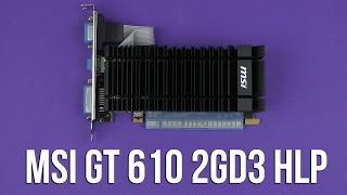MSI GeForce GT610 N610-2GD3H/LP купити в інтернет-магазині: ціни на ...