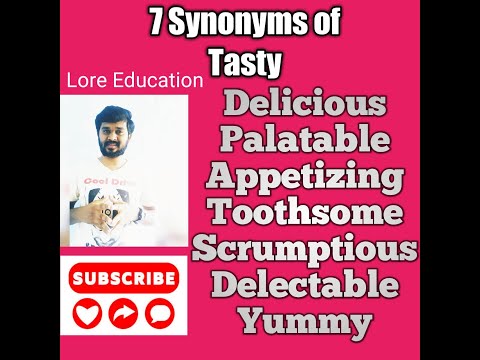 Synonyms of Tasty