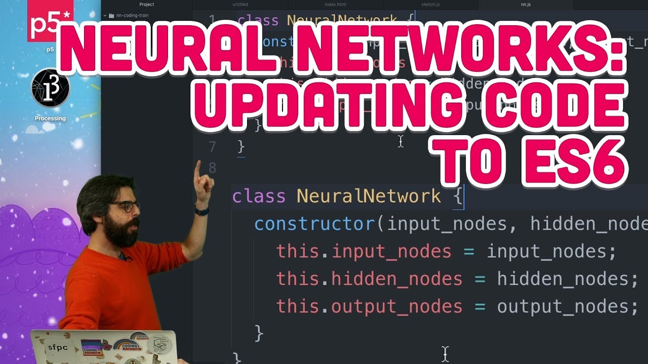 10.8: Neural Networks: Updating Code to ES6 - The Nature of Code