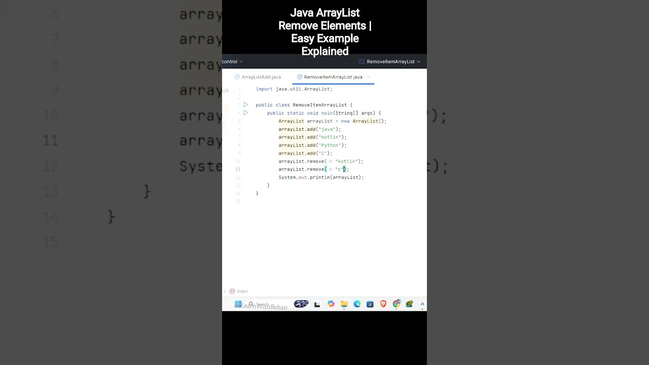 Java ArrayList Remove Elements | Easy Example Explained