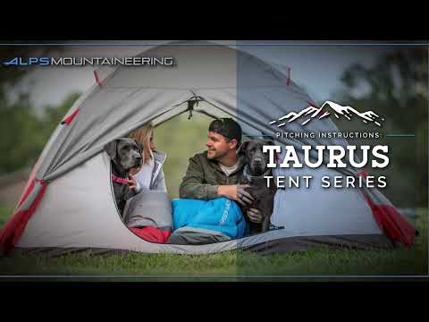 ALPS Mountaineering Taurus 4-Person Camping Tent - Gray/Red | Sportsman ...