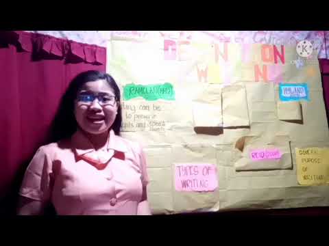 DEMONSTRATION TEACHING: The Definition of Writing