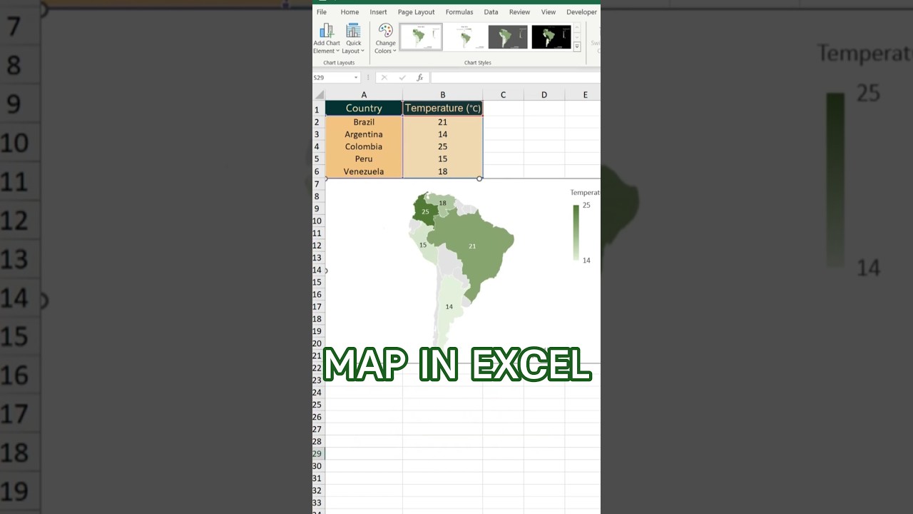 Create Excel Map Charts INSTANTLY