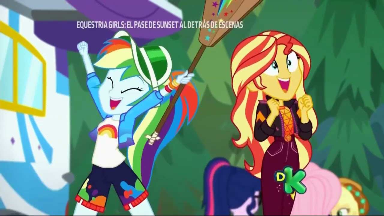 Rainbow Dash Spanks Sunset Shimmer