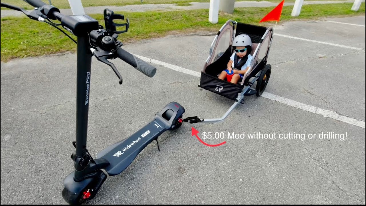 Mercane WideWheel Pro E-Scooter Bicycle Trailer Cargo Attachment Mod!
