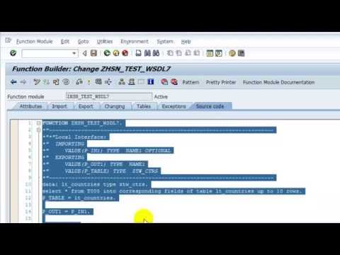 How To Create Webservice SOAP WSDL in SAP