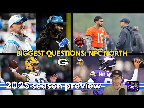 NFC North BIGGEST QUESTIONS for 2025 | NFC North Season Preview | Johnny Gaz Sports