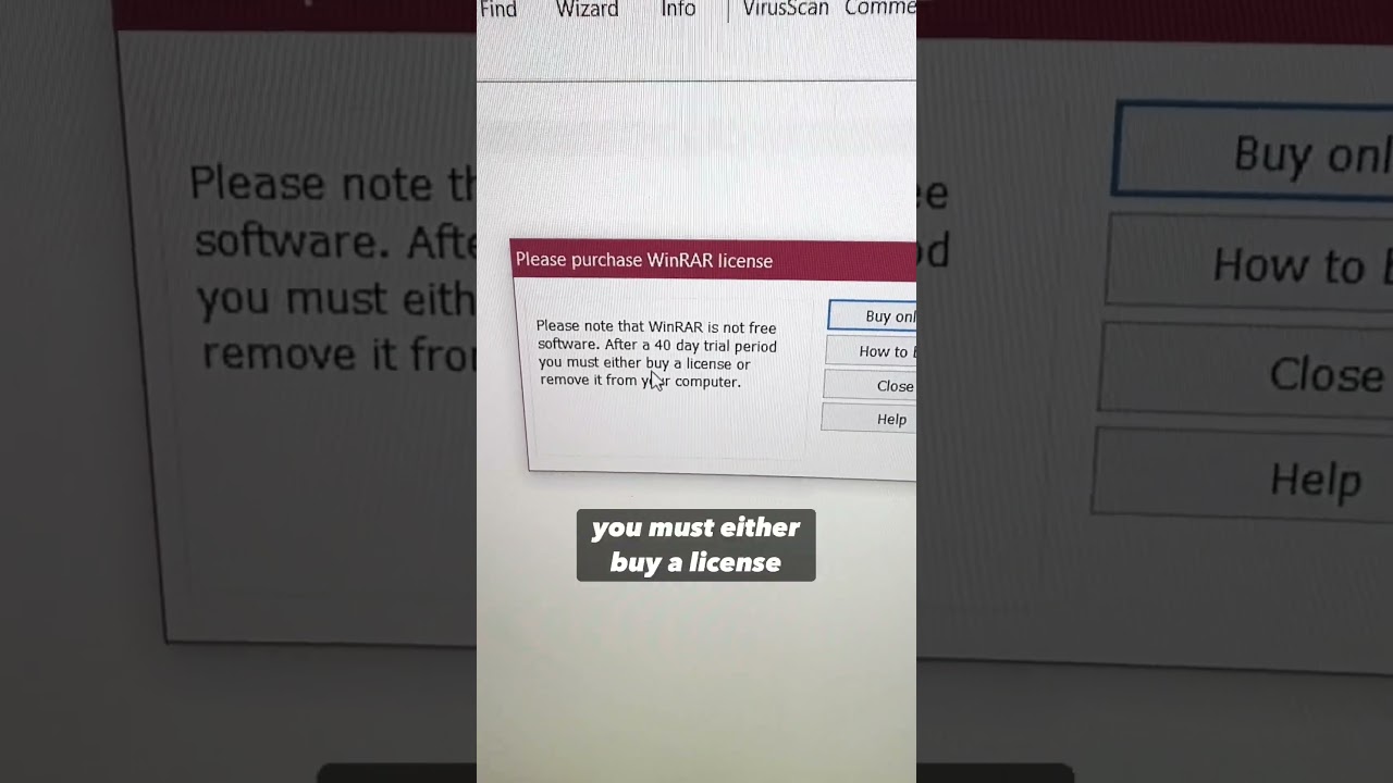 WINRAR IS NOT FREE! #winrar #computergeek #techsavvy #technerd #lolzzz #computers #geek #nerd
