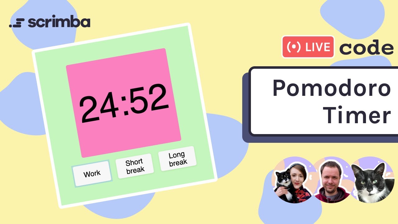 Live-code a JavaScript pomodoro timer with us | HTML | CSS | JavaScript