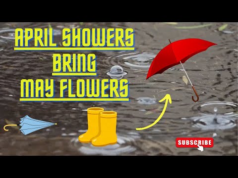 🌧️ April Showers Bring May Flowers | Fun Spring Song for Kids 🌸 | Nursery Rhymes with Lyrics