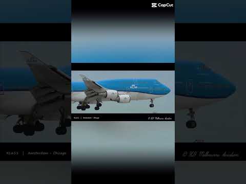 KLM 747 butter landing