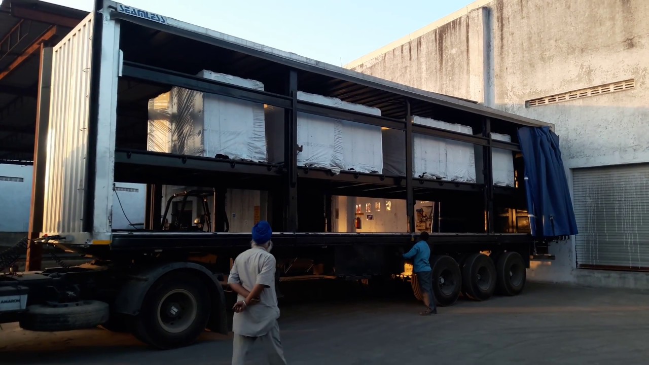 40' Double Deck Hydraulic lift curtain side Trailer