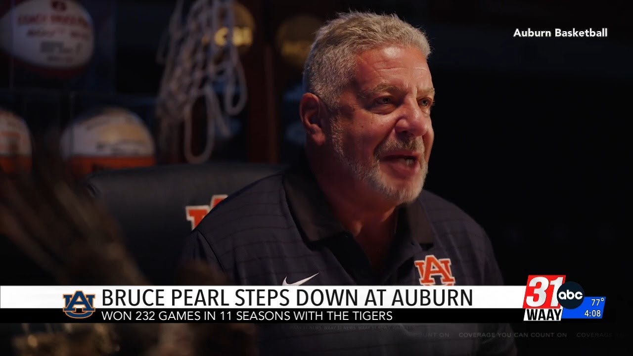 Bruce Pearl steps down as Auburn's coach, son Steven to lead Tigers