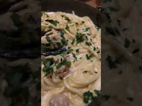 Linguine Clams and Shrimp #shorts #italianfood