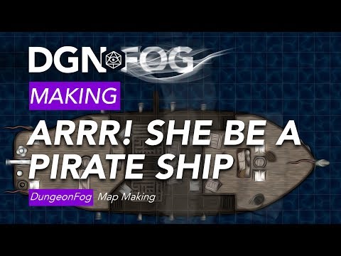 Map Making: Creating a Useful Pirate Ship/Starship TTRPG Map