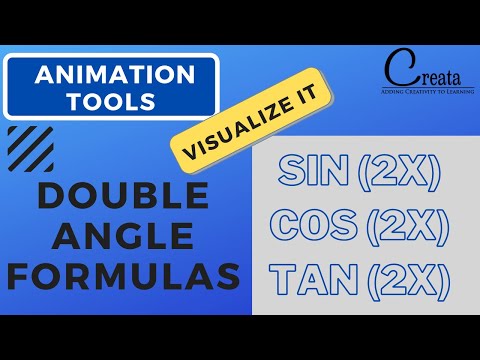 DOUBLE ANGLE FORMULAS | Sin 2x | Cos 2x | Tan 2x | TRIGONOMETRY | CREATA CLASSES