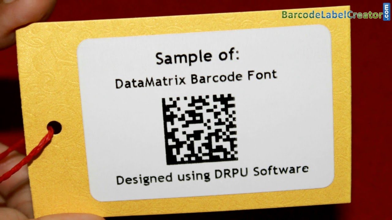 DRPU Barcode Software: How to generate 2D barcode labels with DataMatrix barcode font