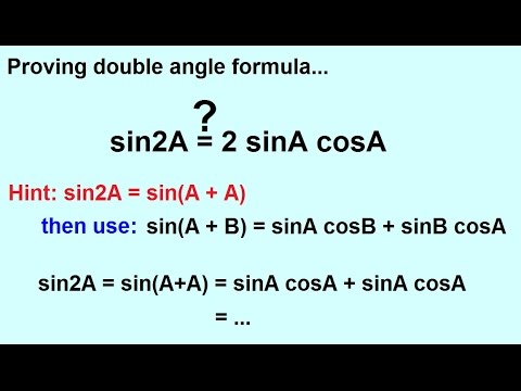 PreCalculus - Trigonometry: Trig Identities (23 of 57) Double Angle Formula Proved: Sine