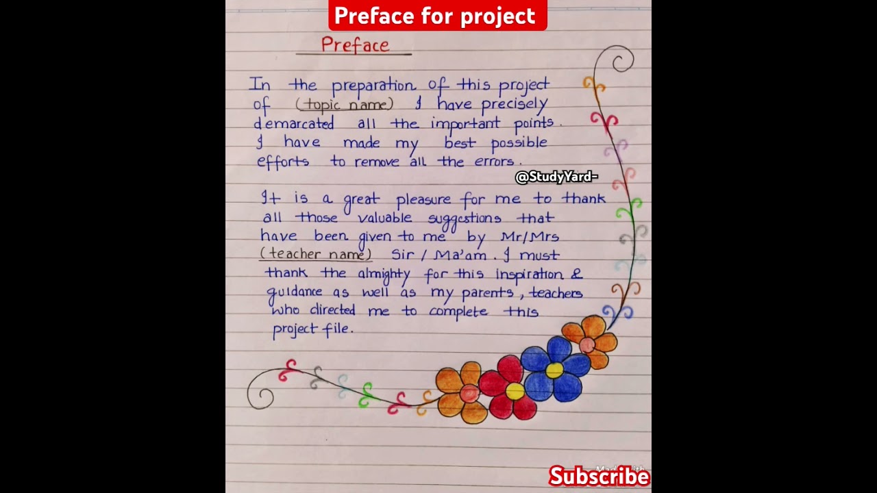 Pendahuluan | Pendahuluan untuk proyek | Cara menulis pendahuluan untuk berkas proyek | Cara menulis pendahuluan