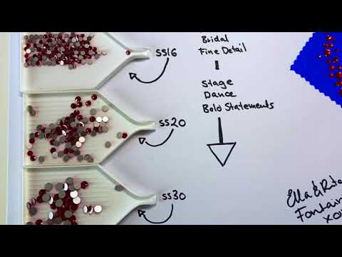 Choosing rhinestone sizes by CrystalQueen.com.au
