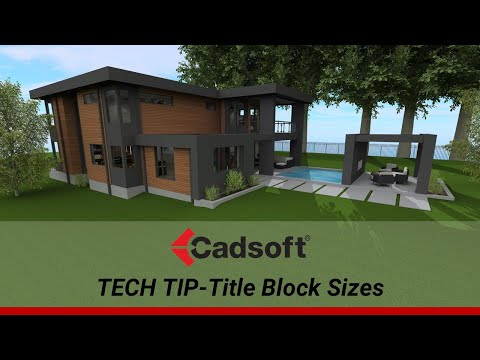 Tech Tip - Title Block Sizes