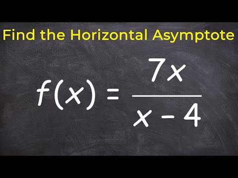 Learn how to find the horizontal asymptote