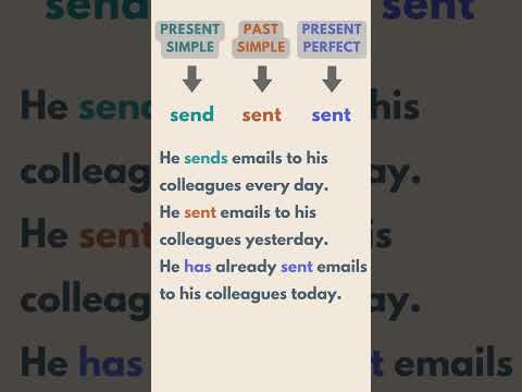 THREE FORMS OF THE VERB SEND