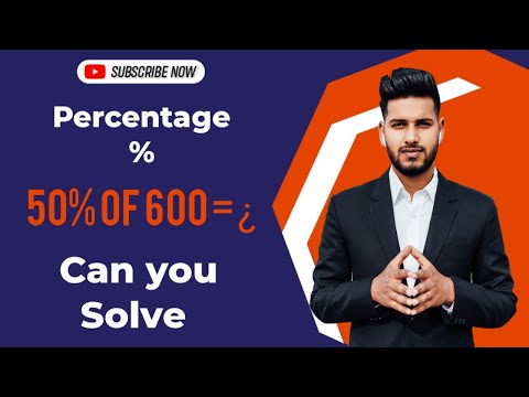 how to find percentage 50% of 600 with simple way #percentage #percentage composition