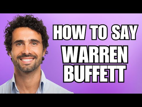 How To Pronounce Warren Buffett (Correctly)