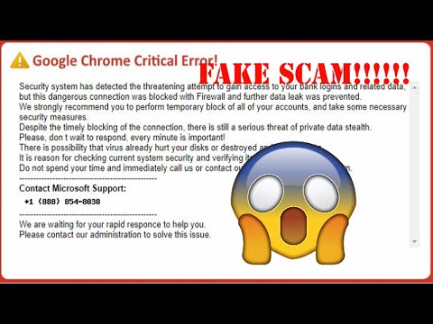 Be Aware!! Of Ransom Ad Critical Error Pop Ups Fake Scam!!!!!!! (Dont Call)