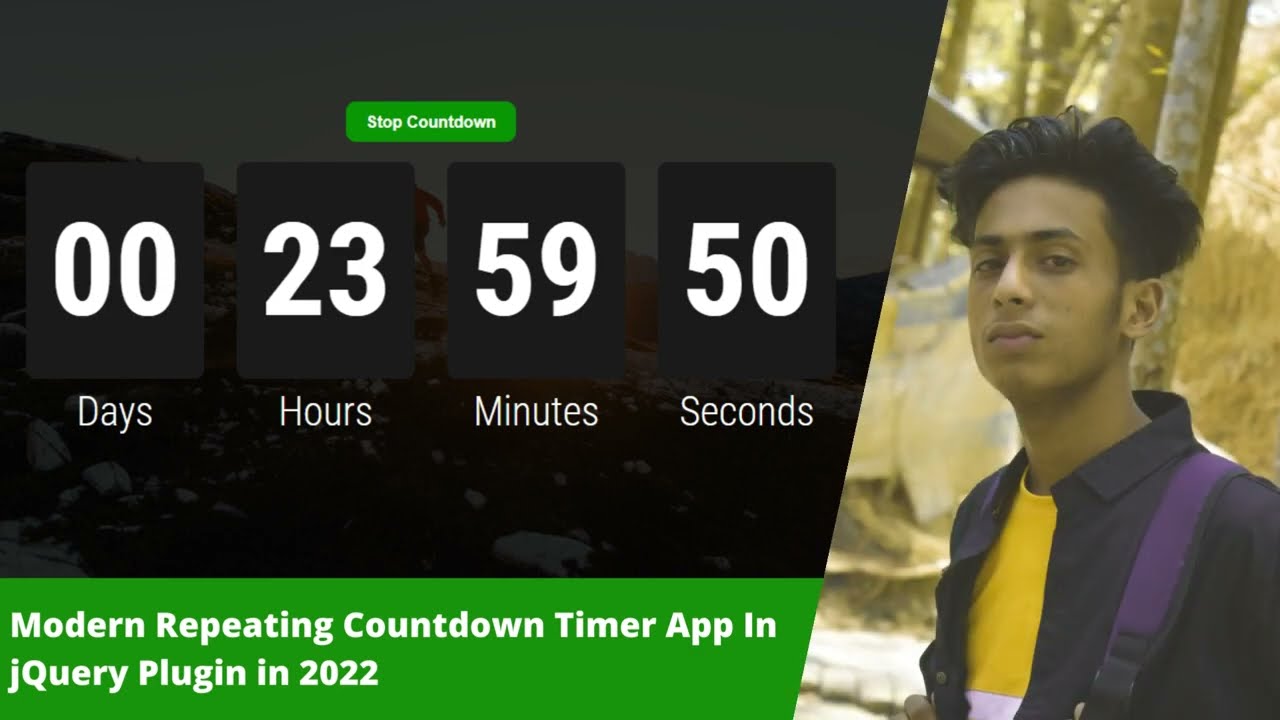 Modern Repeating Countdown Timer App In jQuery Plugin in 2022 | jishaansinghal