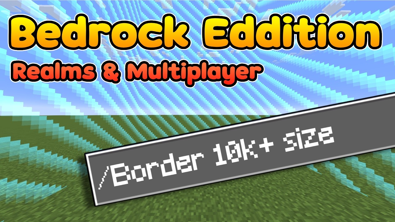 REALM WORLD BORDER Tutorial In 30s - MCPE 1.21+ WORKING!
