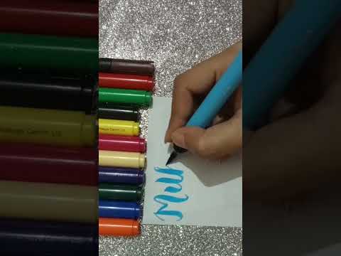 Mithuna 💙 | Comment your name| #shorts #art #calligraphy #viral