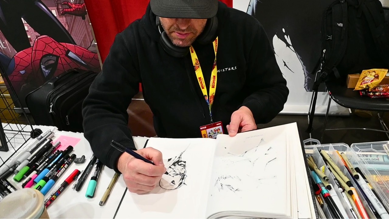 Comic Book Legend Stephen Platt Draws in my $10,000 Sketch Book at MEGACON 2026 | Original Comic Art