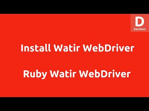 Learn Install Ruby Watir WebDriver - Mind Luster