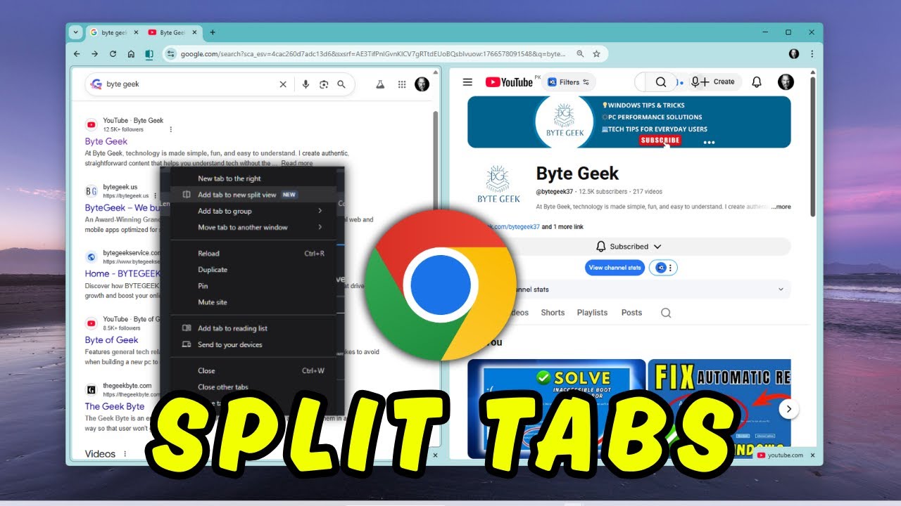 How To Split Tabs In Chrome | The Coolest New Feature You Should Try!