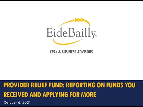 Provider Relief Fund: Reporting on Funds You Received and Applying for More