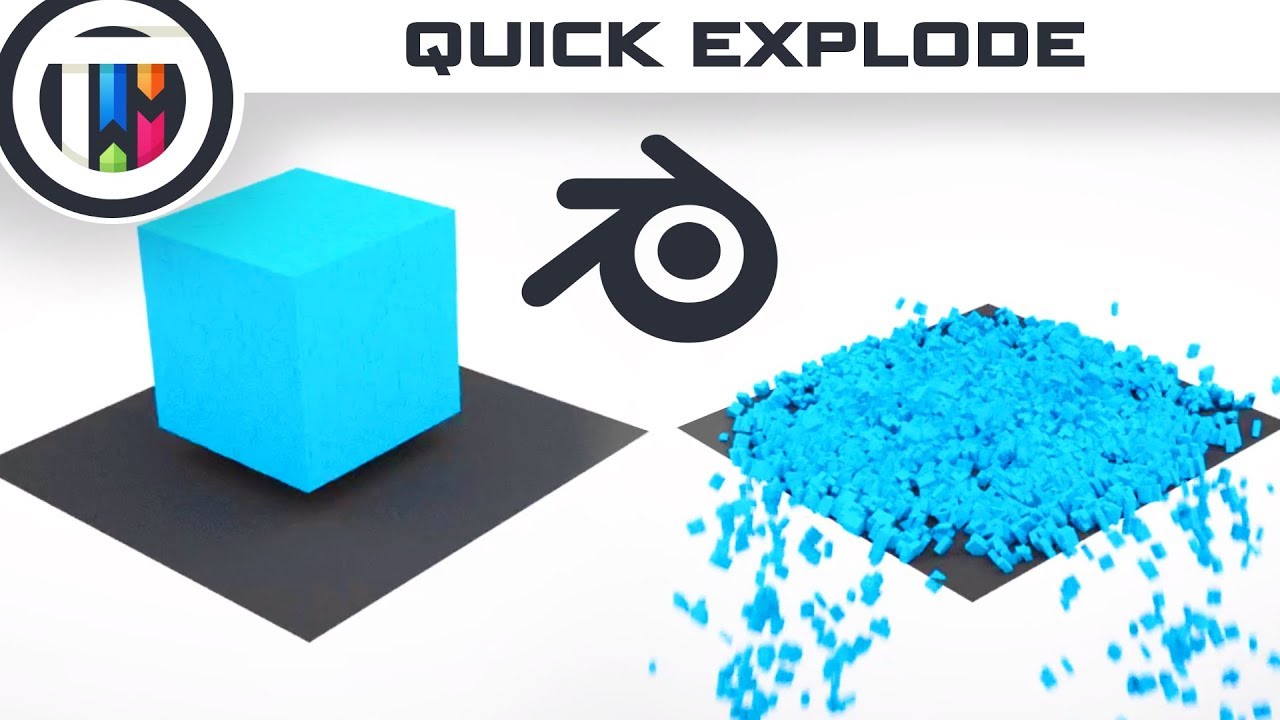 Blender Tutorial - How to use the Quick Explode Modifier