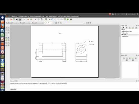LIbreCad Tutorial 5 Printing a Drawing Video Lecture - LibreCAD: Become ...